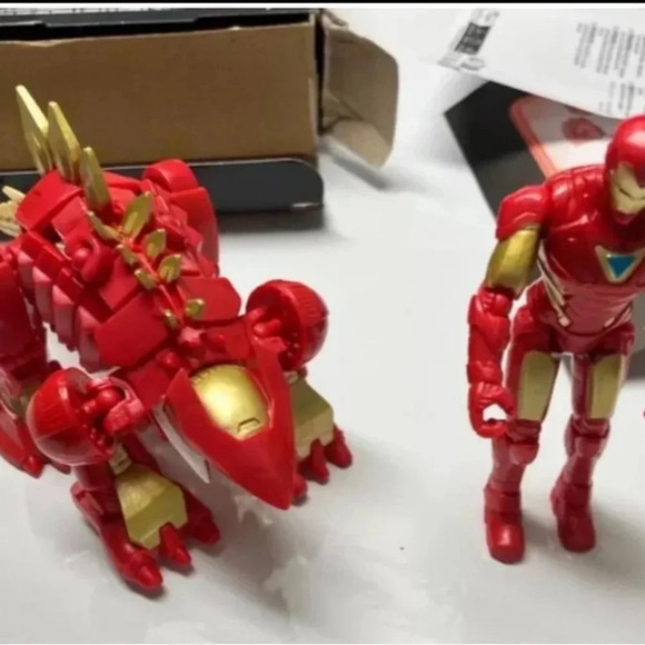 Disney | Toys | Marvel Mech Strike Mechasaurs 4 Inch Iron Man And Iron ...